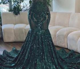 Luxury Prom Dresses, Halter Prom Dresses, Robes De Soiree Femme, Forest ...