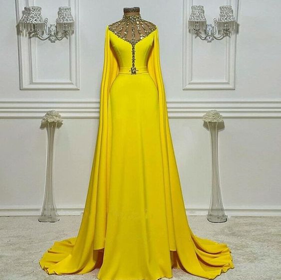 Muslim Prom Dresses, Arabic Prom Dresses, Beaded Prom Dresses, High ...